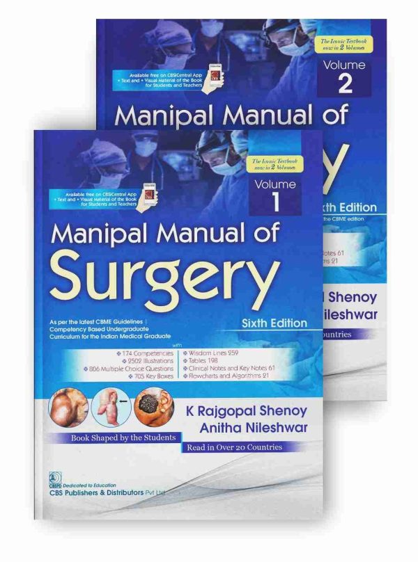 Manipal Manual of Surgery 6th Edition - Medical Book Store Pakistan